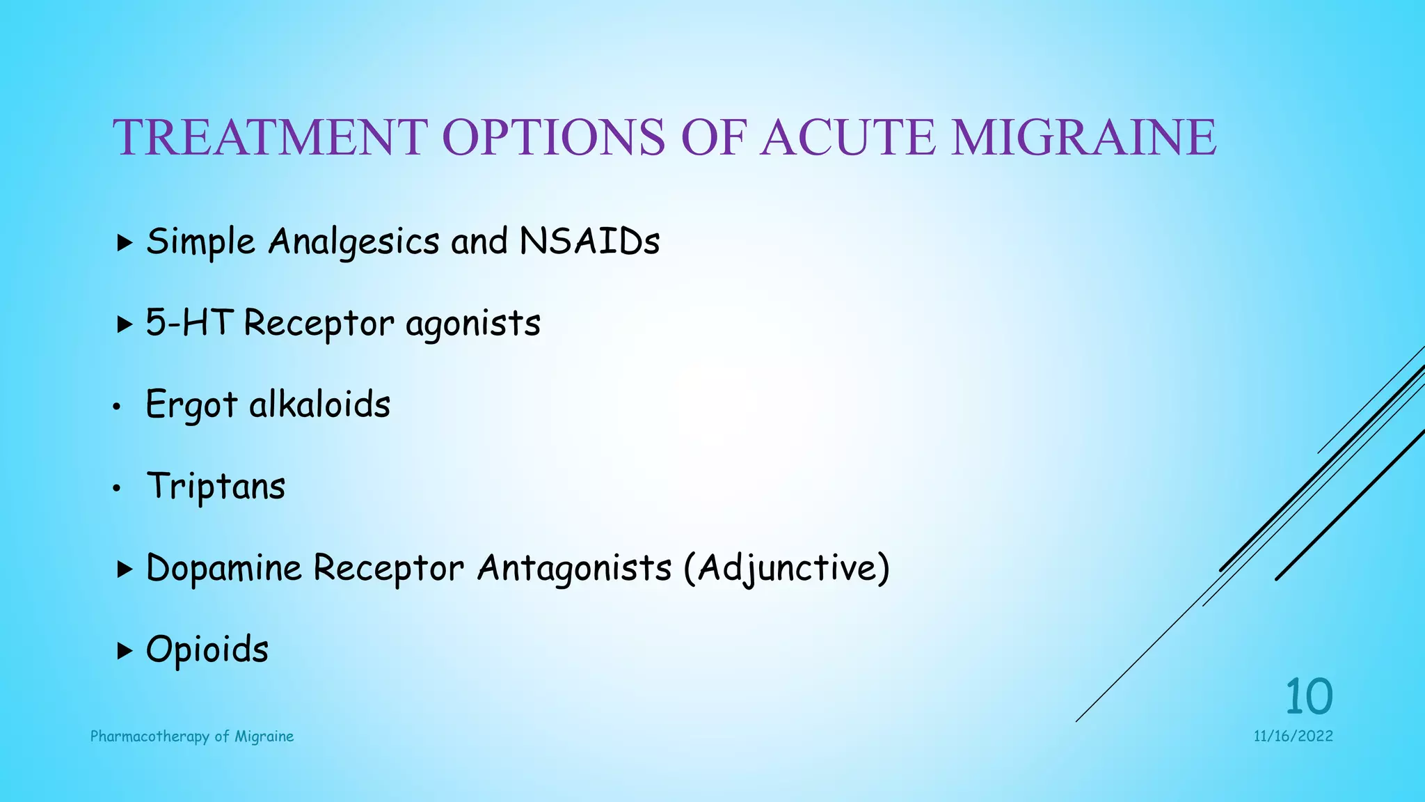 Pharmacotherapy of migraine.pptx