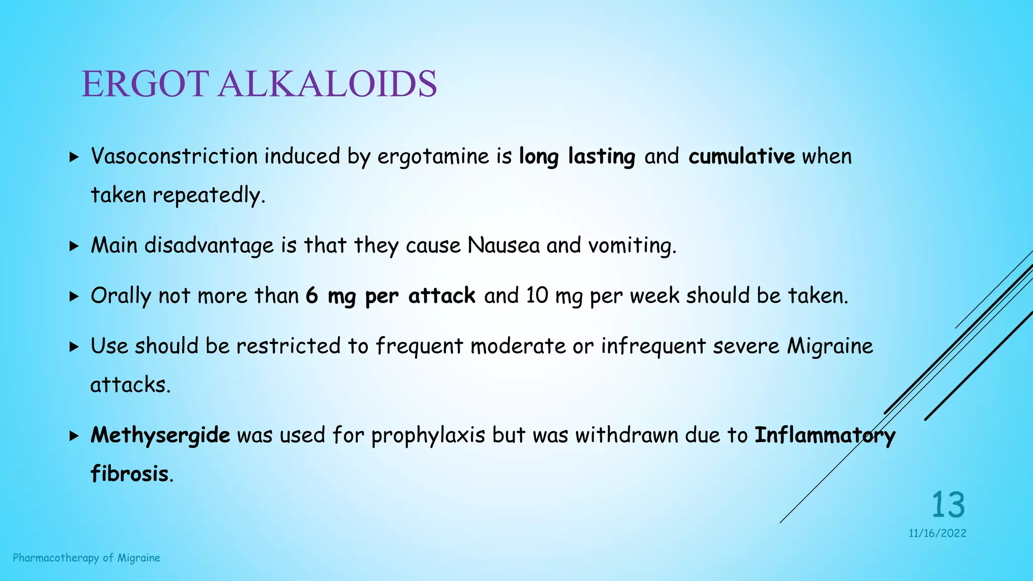 Pharmacotherapy of migraine.pptx
