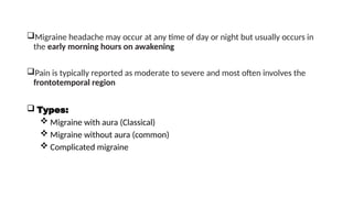 PHARMACOTHERAPY OF MIGRAIN FOR PHARMACOLOGY STUDENTSE.pptx