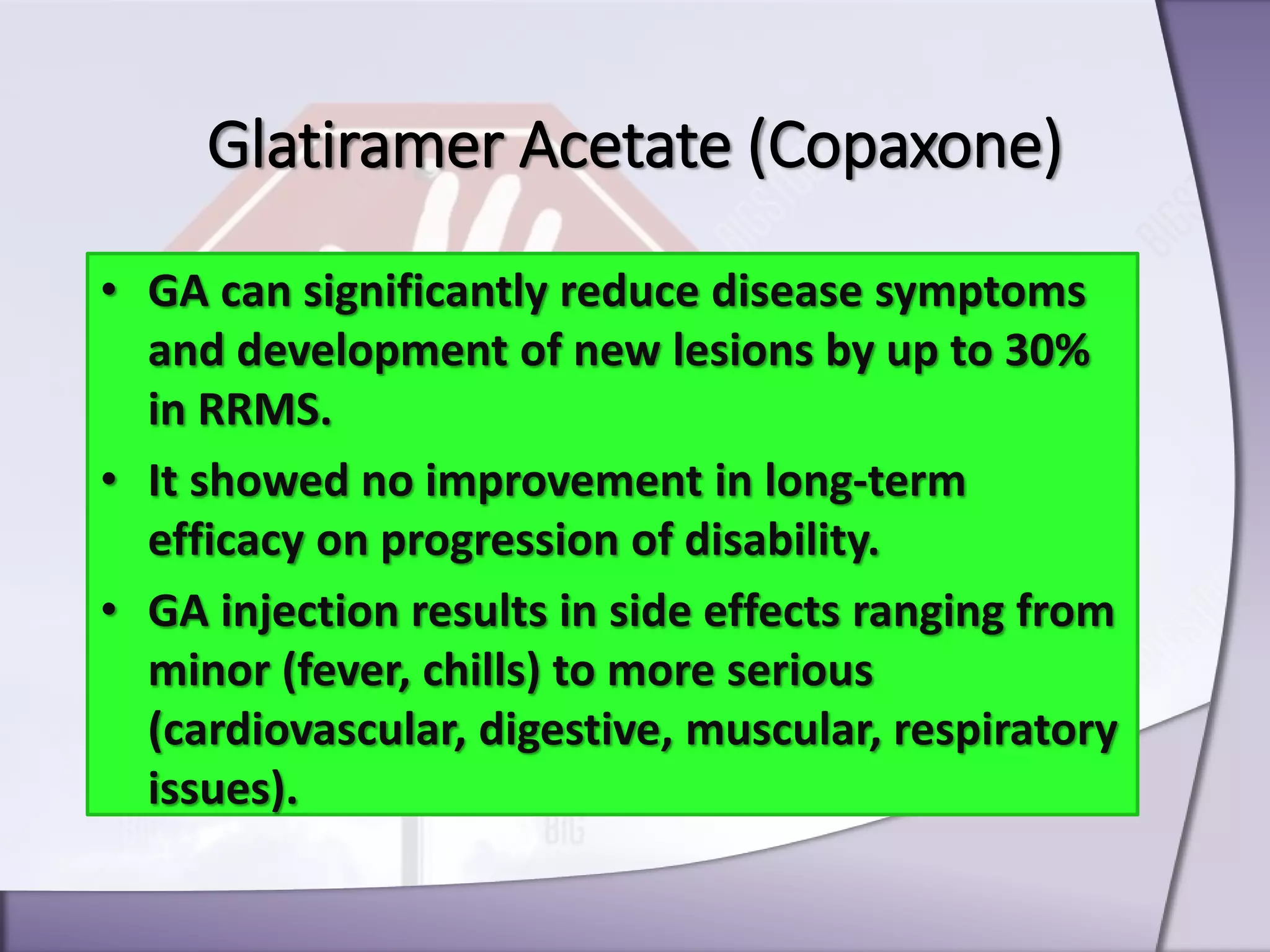 Pharmacotherapy of multiple sclerosis | PPSX