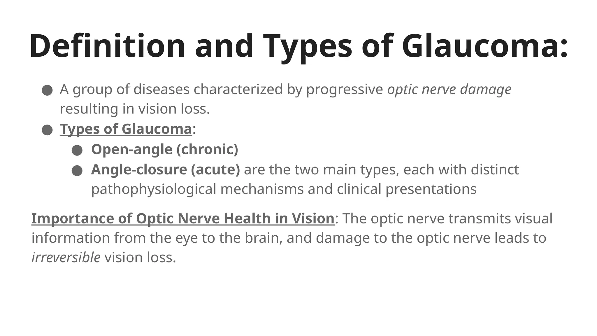 Pharmacotherapy of Open angle and Angle closure glaucoma Rollno. 169 ...