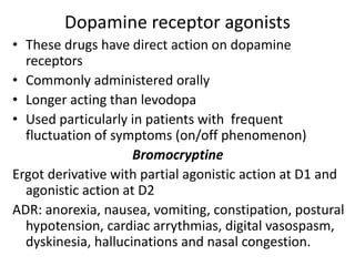 Pharmacotherapy of parkinsonism | PPTX