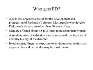 Pharmacotherapy of parkinsons disease | PPTX