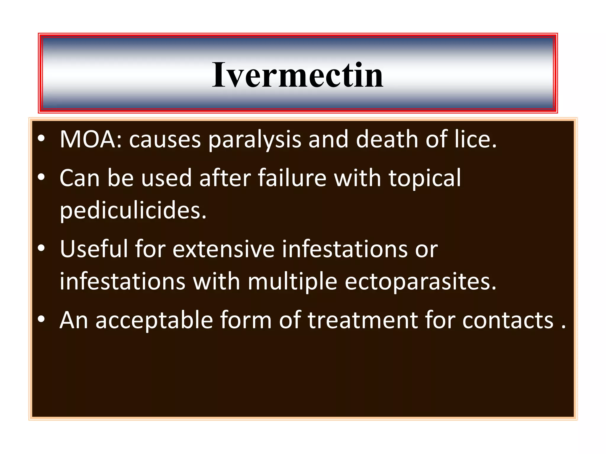Pharmacotherapy of pediculosis | PPT