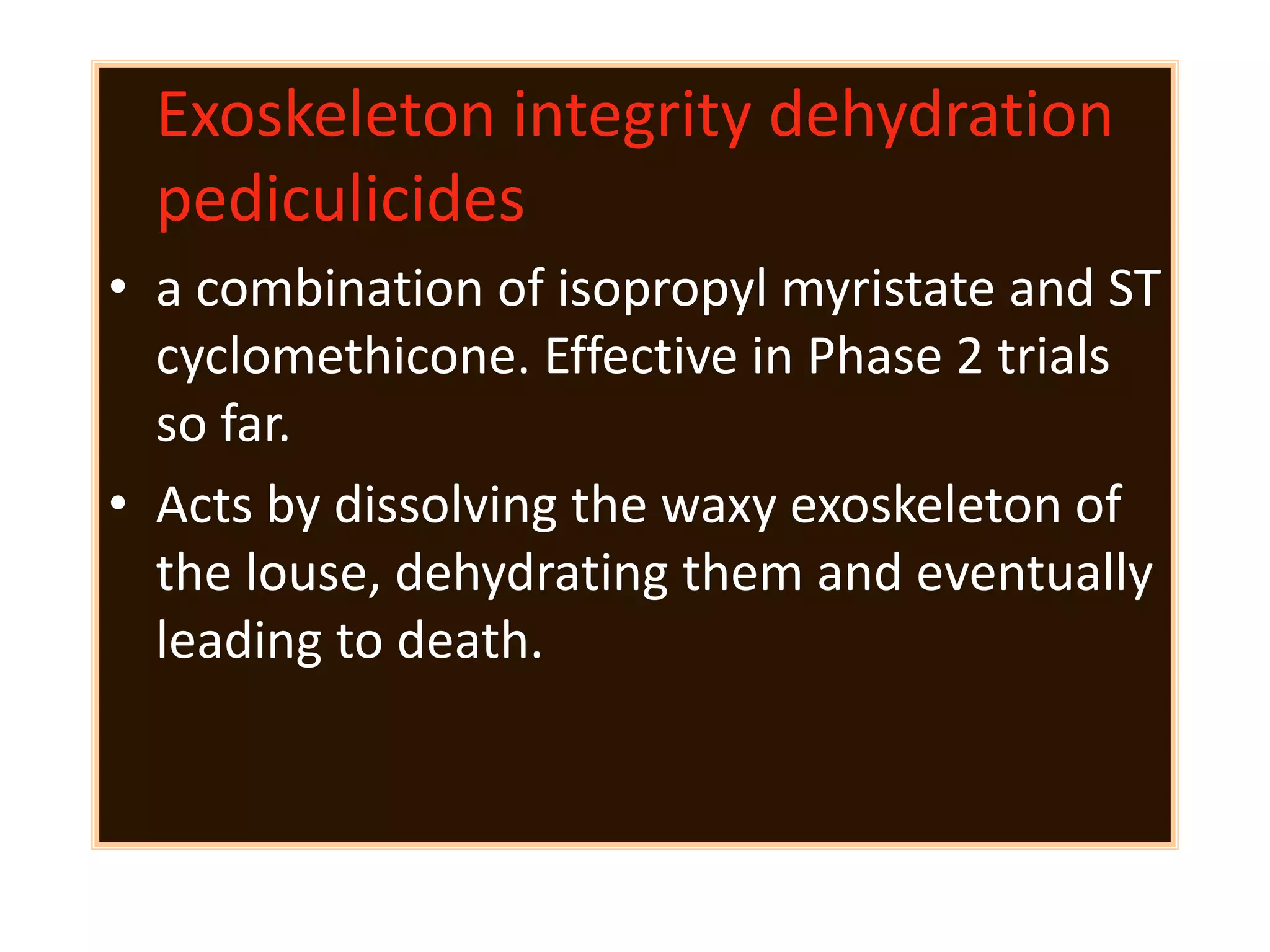 Pharmacotherapy of pediculosis | PPT