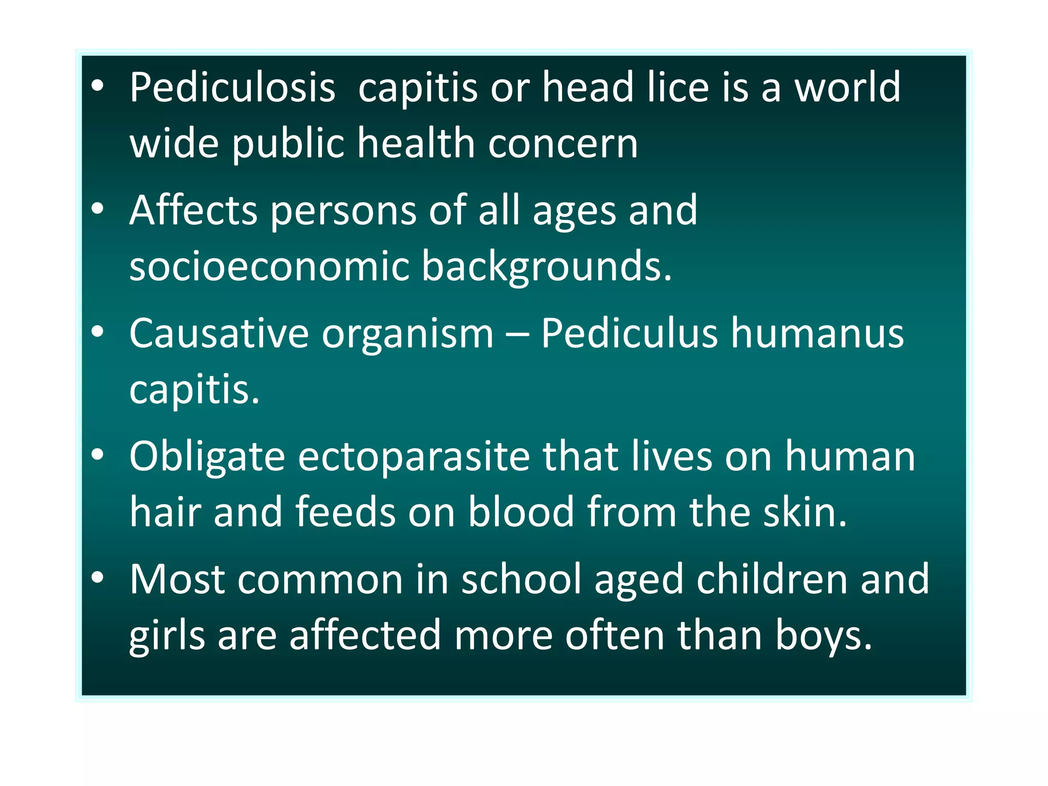 Pharmacotherapy of pediculosis | PPT