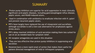 Pharmacotherapy of Peptic ulcer | PPTX