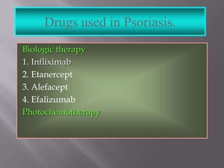 Pharmacotherapy of psoriasis | PPT