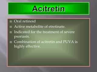 Pharmacotherapy of psoriasis | PPT