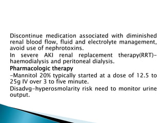 Pharmacotherapy of renal failure | PPTX