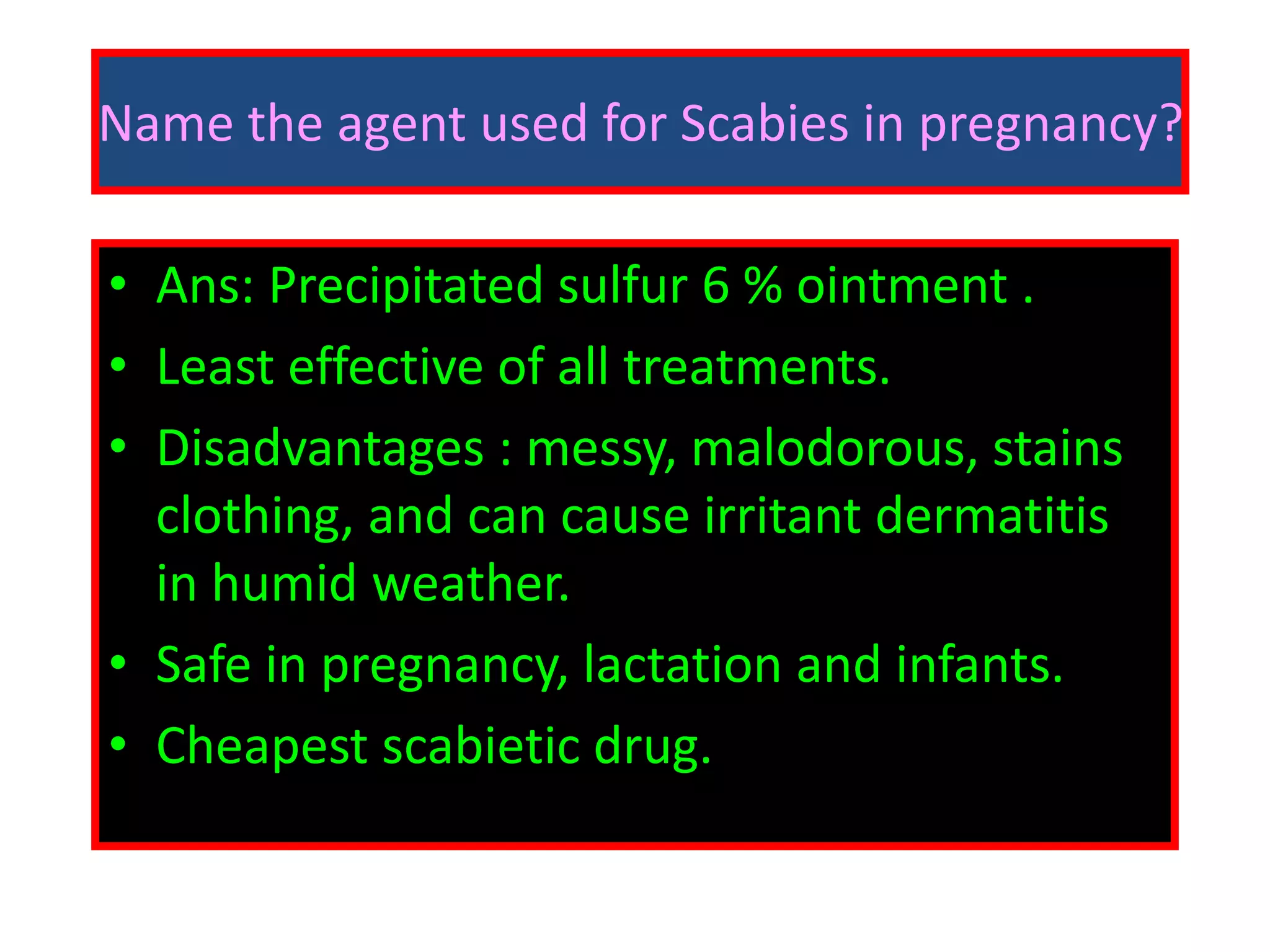 Pharmacotherapy of scabies | PPTX