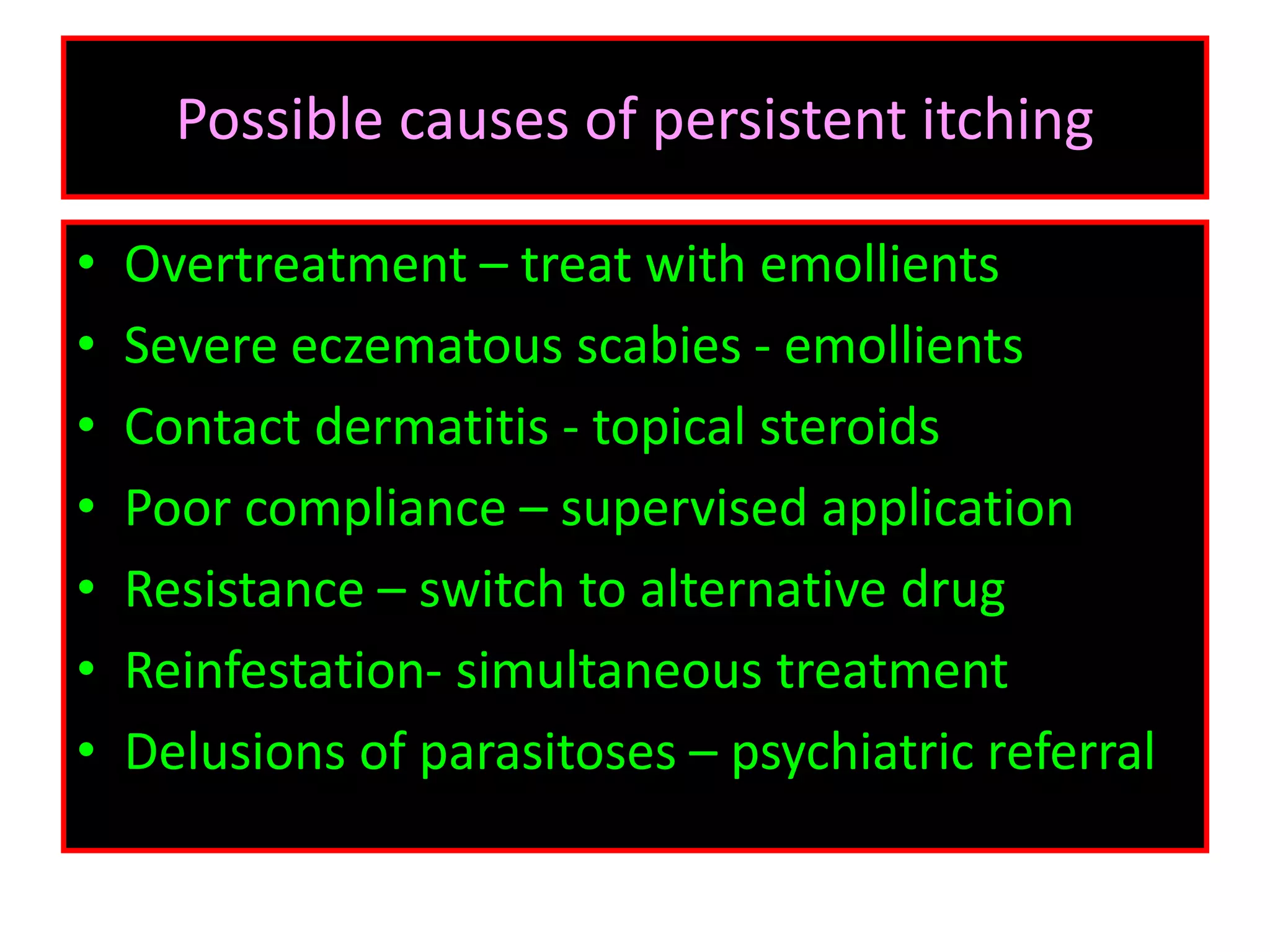 Pharmacotherapy of scabies | PPTX
