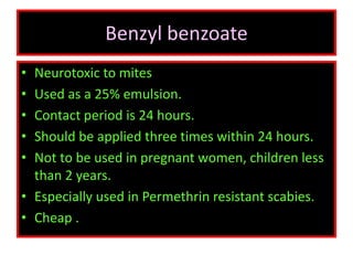 Pharmacotherapy of scabies | PPTX