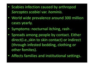 Pharmacotherapy of scabies | PPTX