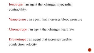 Pharmacotherapy of shock | PPTX