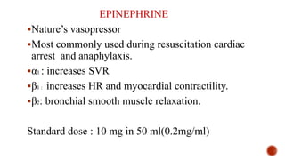 Pharmacotherapy of shock | PPTX