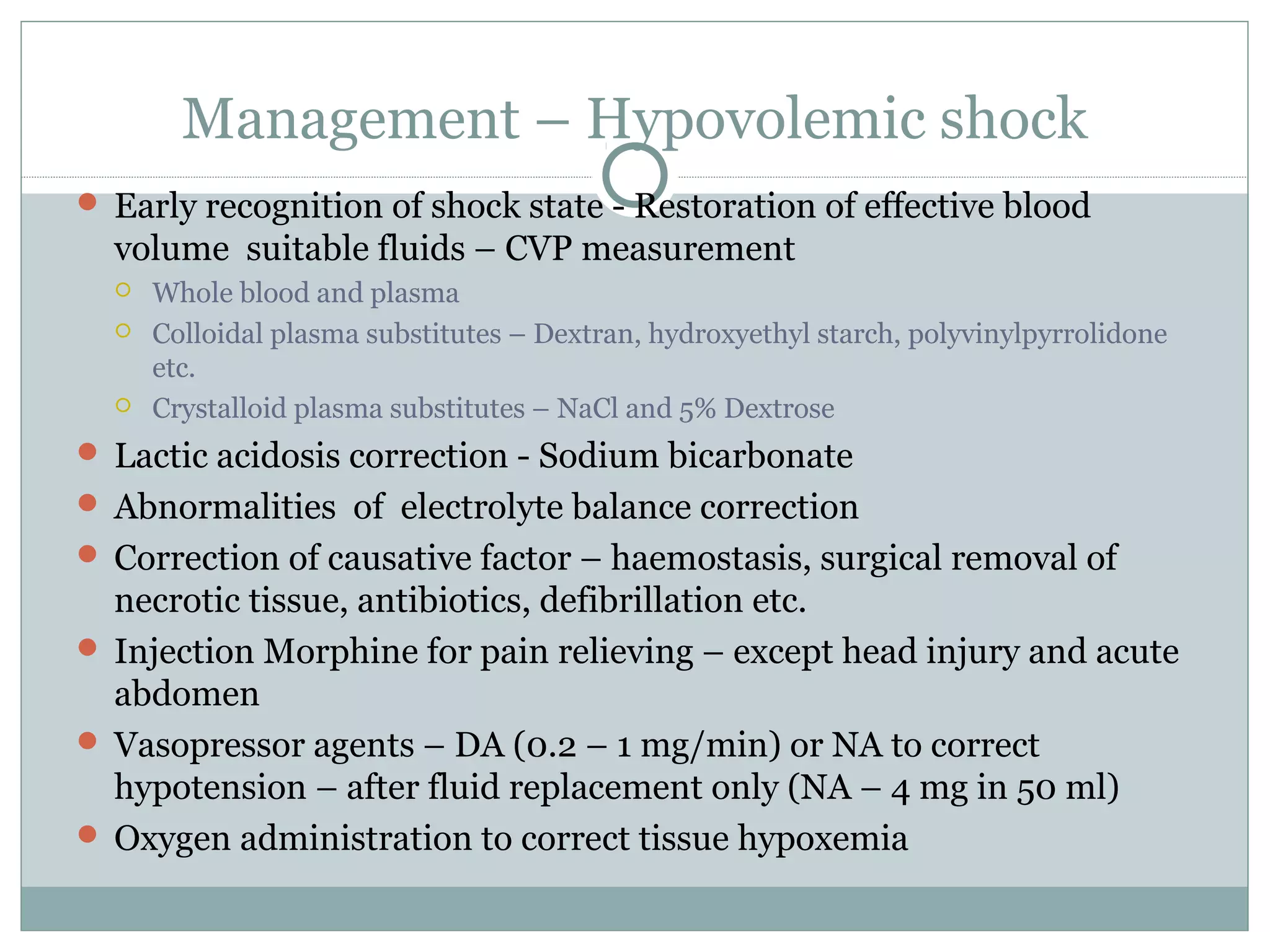 Pharmacotherapy of shock | PPT