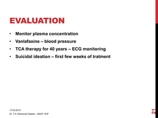 Pharmacotherapy of sp and depressive disorders | PPTX
