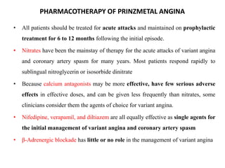 Pharmacotherapy of stable angina | PPT