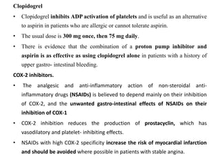 Pharmacotherapy of stable angina | PPTX
