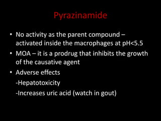 Pharmacotherapy of tuberculosis | PPTX