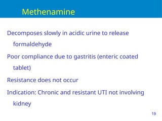 Pharmacotherapy of Urinary tract infections and Sexually transmitted ...