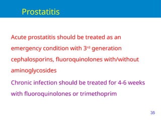Pharmacotherapy of Urinary tract infections and Sexually transmitted ...