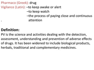 Pharmacovigilance | PPTX