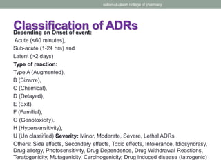 Pharmacovigilance and ADRs | PPTX