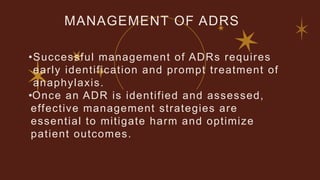 ADVERSE DRUG REACTIONS (ADRs) AND ROLE OF PHARMACIST IN ...