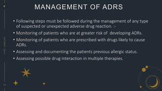 ADVERSE DRUG REACTIONS (ADRs) AND ROLE OF PHARMACIST IN ...