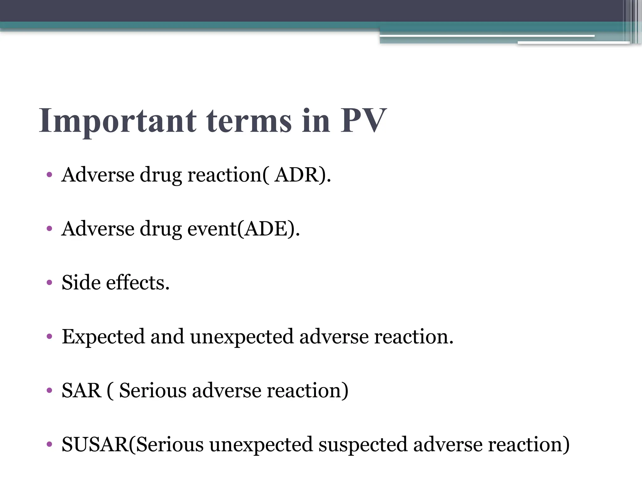 Pharmacovigilance & Adverse Drug Reaction | PPTX