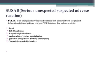 Pharmacovigilance & Adverse Drug Reaction | PPTX | Pharmaceutical ...