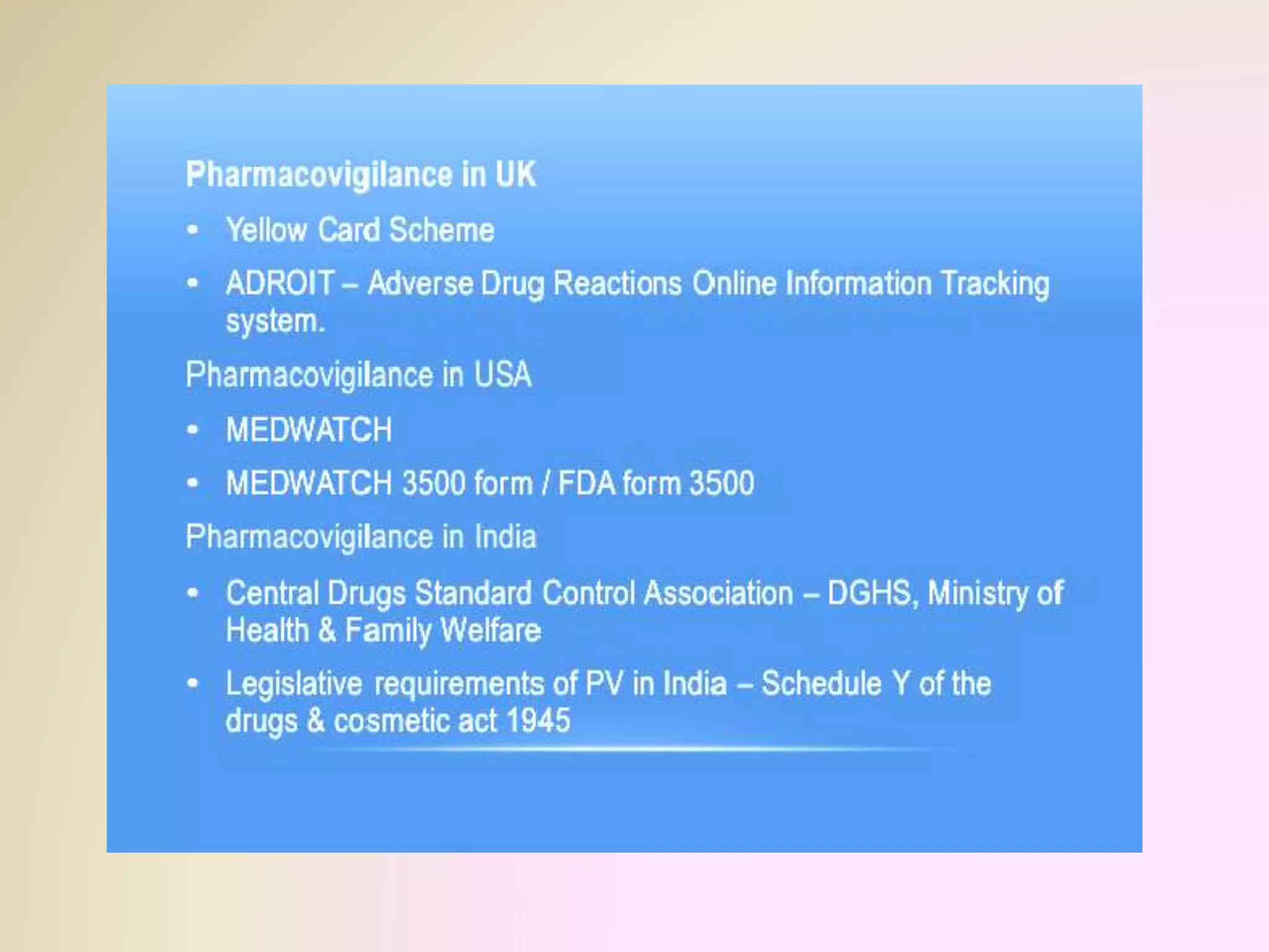 Pharmacovigilance-an overview | PPT