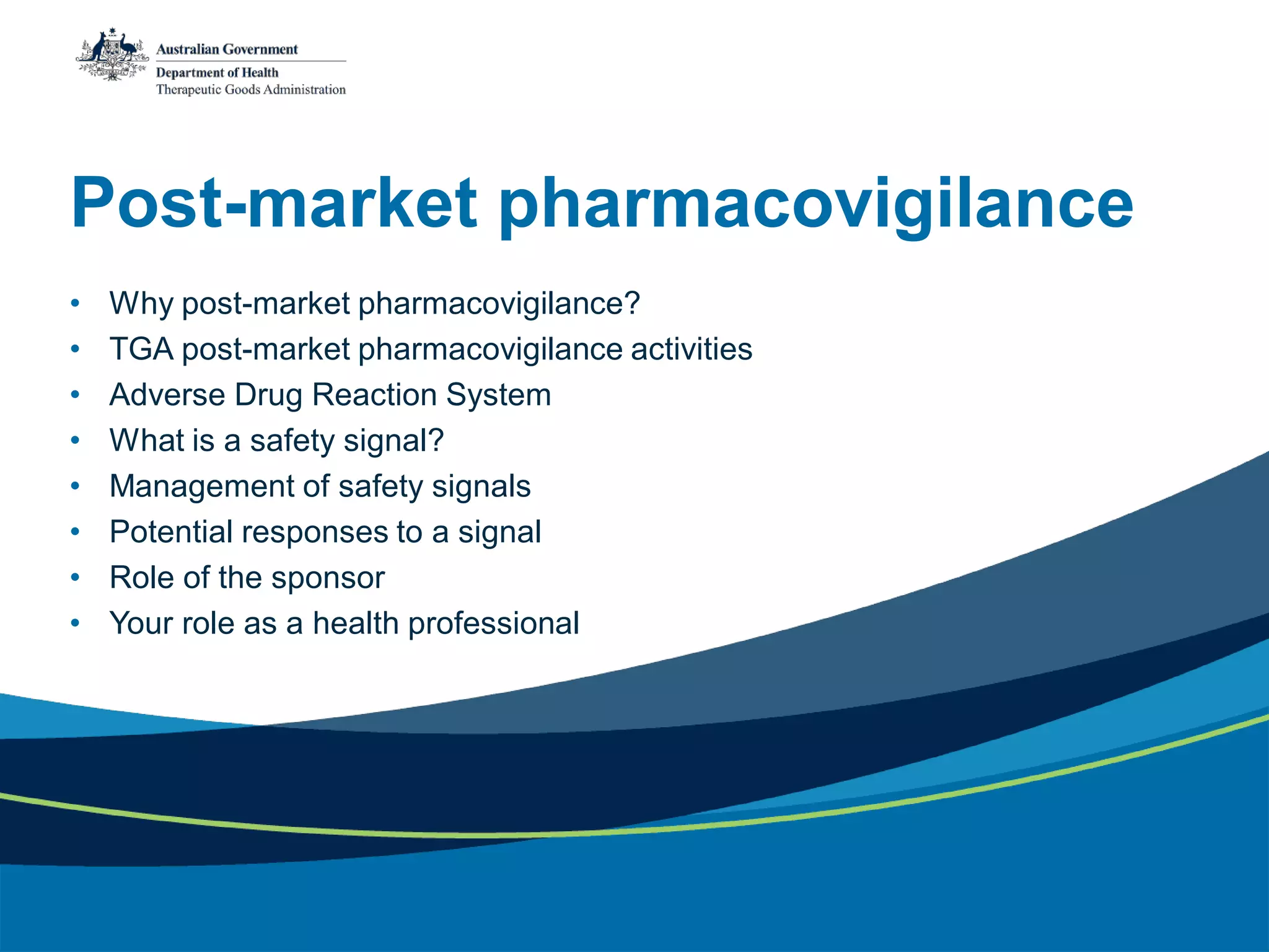 Presentation: Pharmacovigilance – a regulator’s perspective | PDF