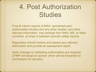 conduct of Pharmacovigilance for centrally authorized products | PPTX ...