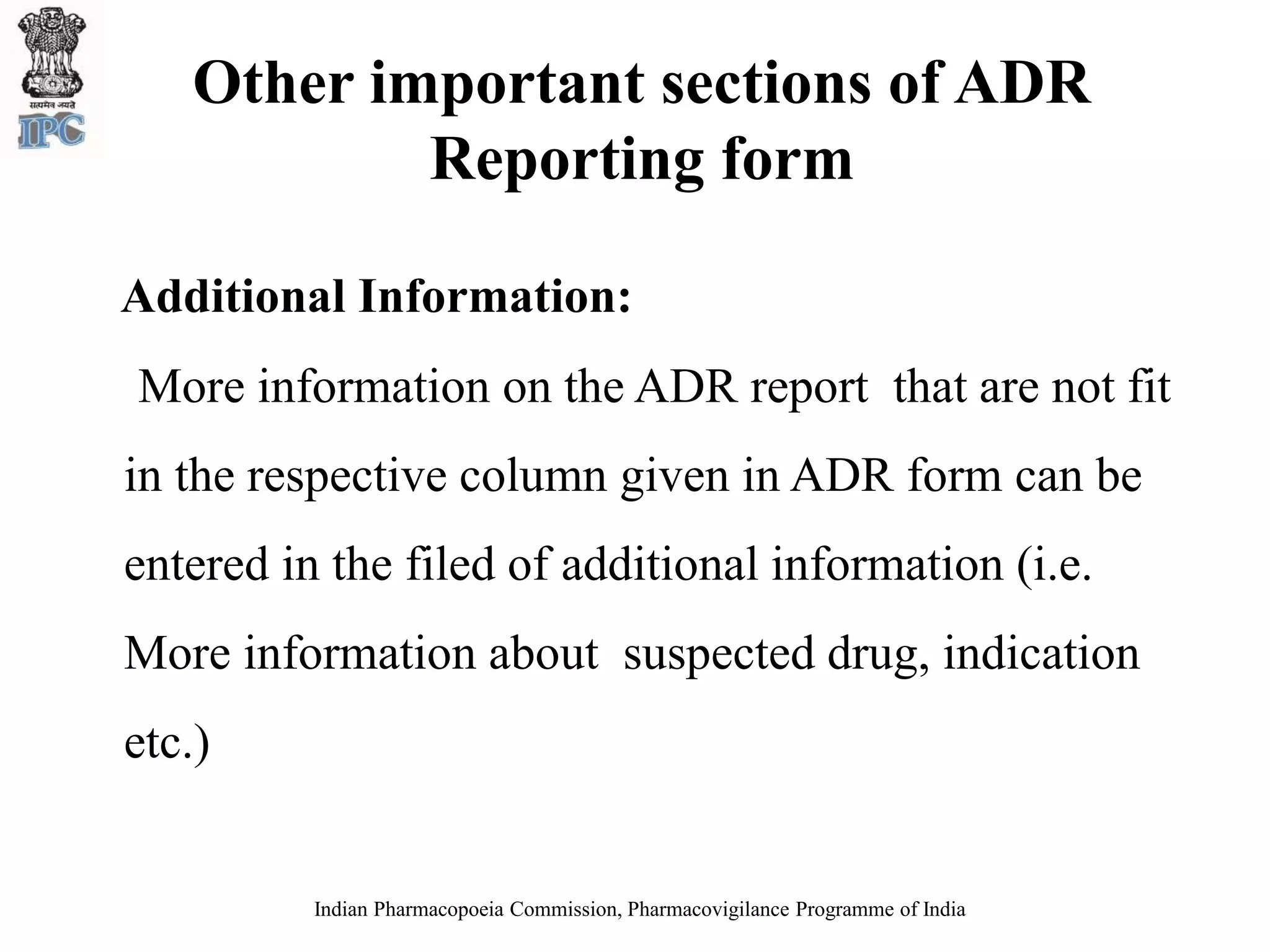 Monitoring and Reporting of Adverse Event /Adverse Drug Reaction ...