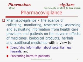 Pharmacovigilance for asu drugs | PDF