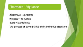 Pharmacovigilance Introduction and channels of Adverse Drug Reaction.pptx