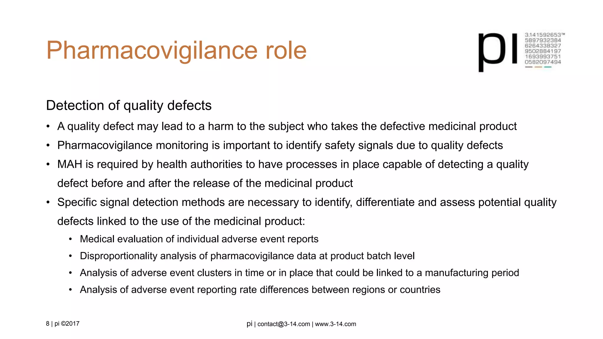 Pharmacovigilance and product quality assessment | PDF