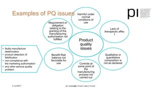 Pharmacovigilance and product quality assessment | PDF