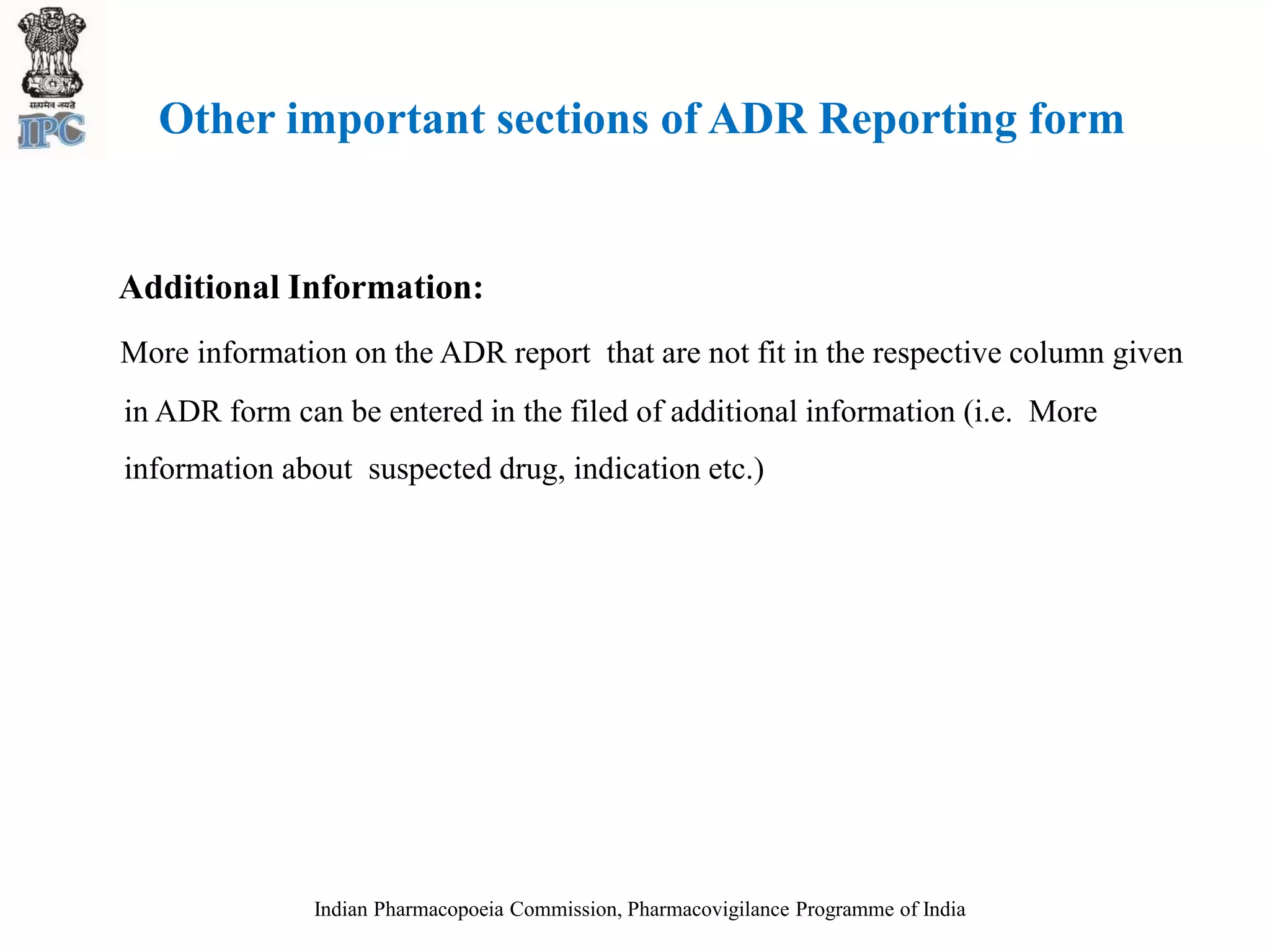 Pharmacovigilance and Method of ADR reporting | PPTX
