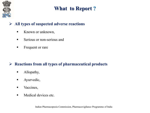 Pharmacovigilance and Method of ADR reporting | PPTX