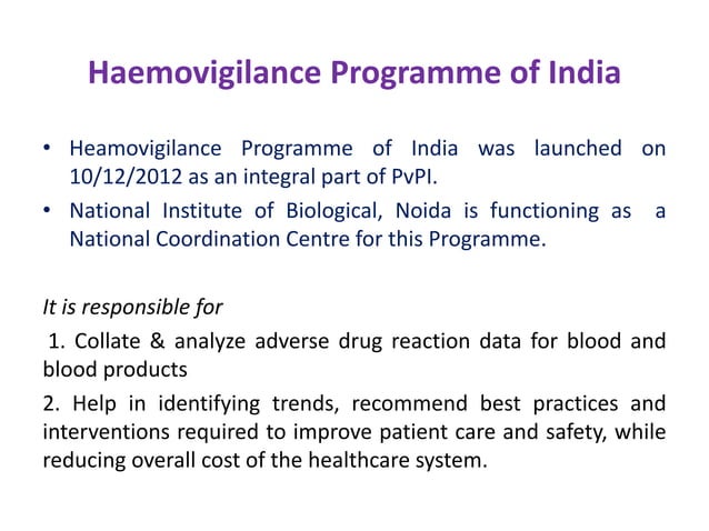 Pharmacovigilance and Method of ADR reporting | PPTX