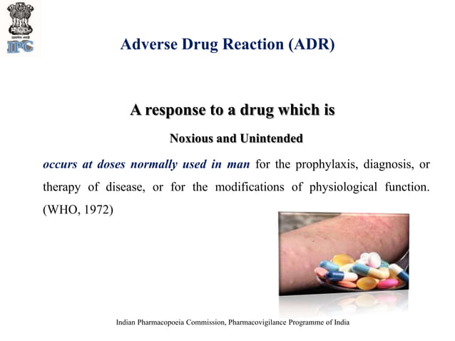 Pharmacovigilance and Method of ADR reporting | PPTX