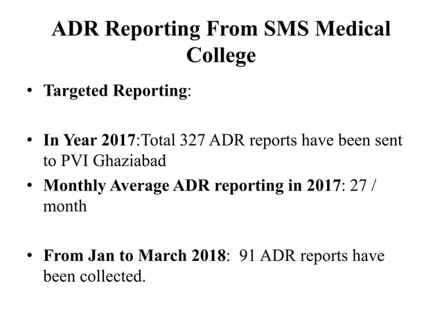 Pharmacovigilance and Method of ADR reporting | PPTX