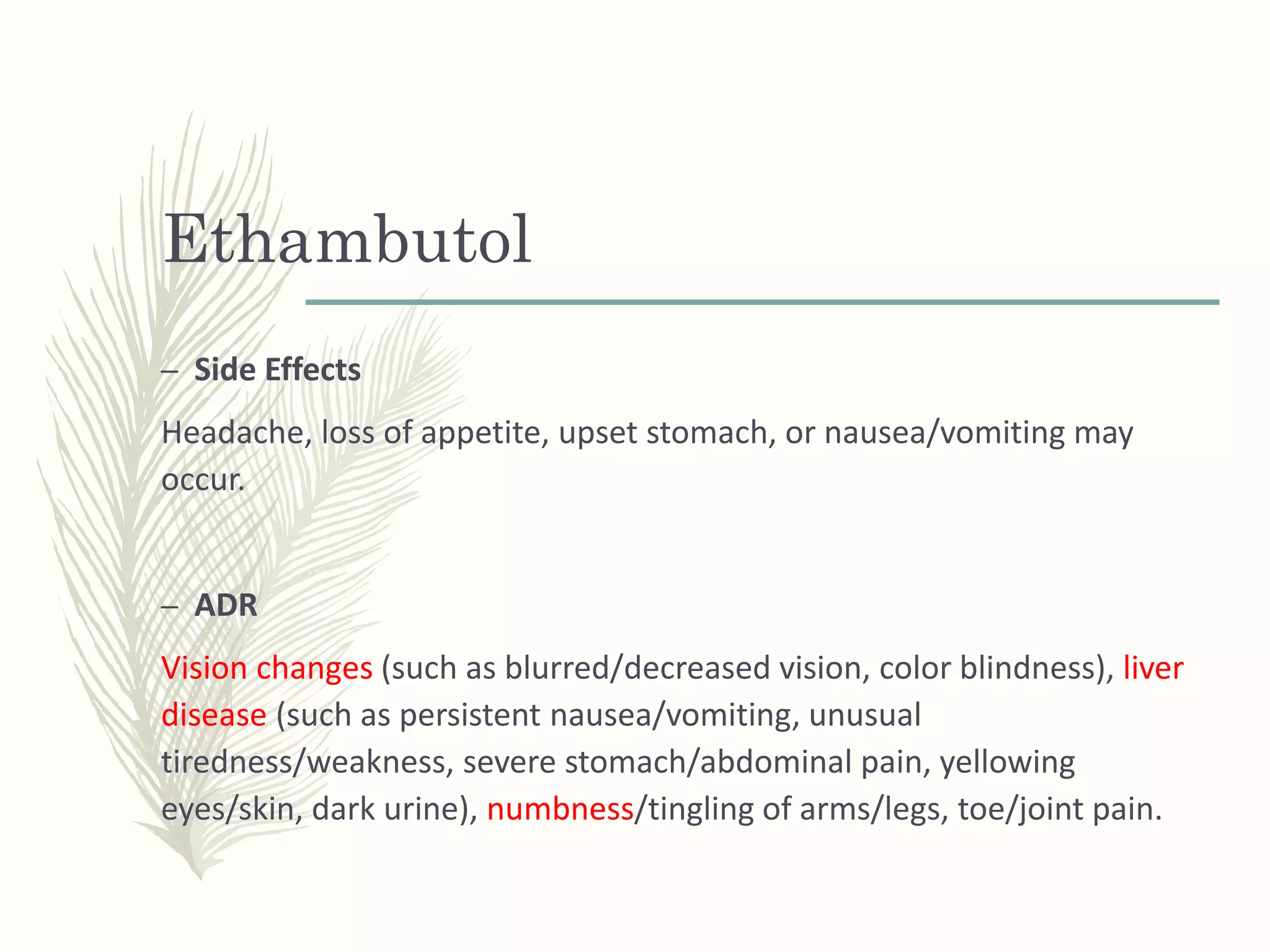 Pharmacovigilance reporting - presentation MDR TB | PPTX