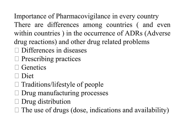 pharmacovigilence -Pharmacovigilance, Detection ,Assessment ...