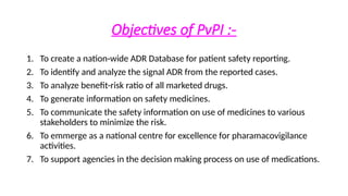 pharmacovigilance programme of india ppt | PPTX