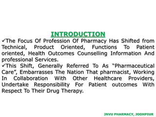 ROLE OF PHARMACIST IN HEALTH CARE SYSTEM. | PPTX
